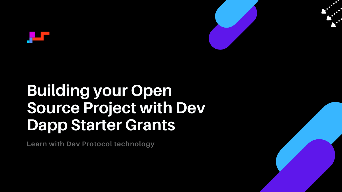 Building An Open Source Project With Dev Dapp Starter Grants Program Initto